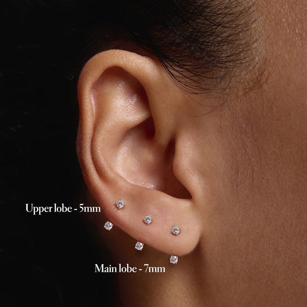 White Gold Frankie U Hoop Diamond Piercing | Fine Jewelry | Adornmonde