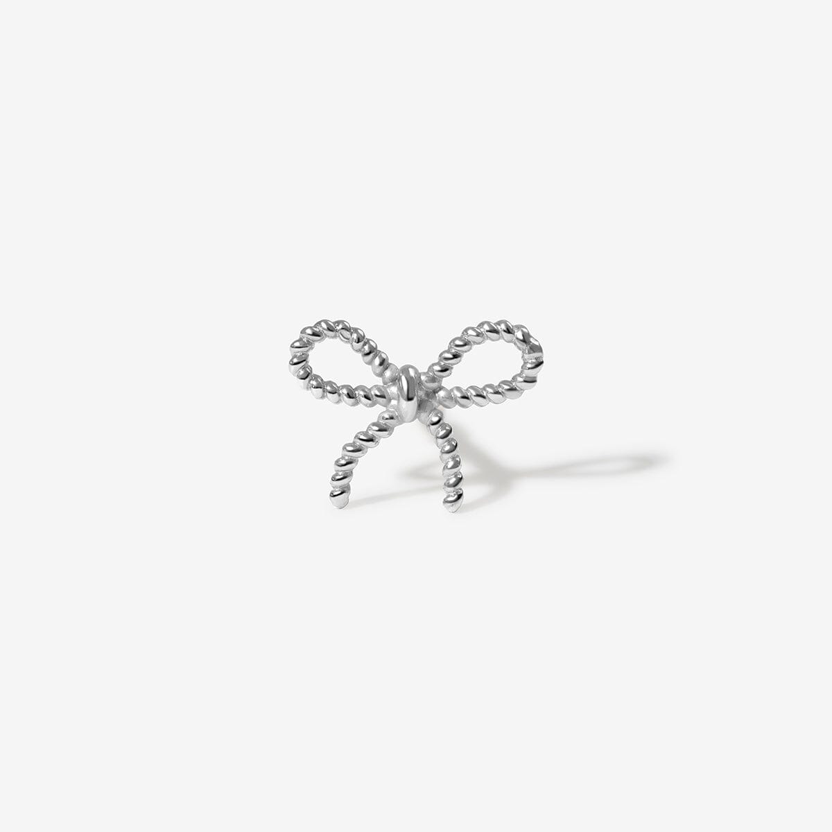 White Gold Davis Baby Bow Piercing | Fine Piercings | Adornmonde