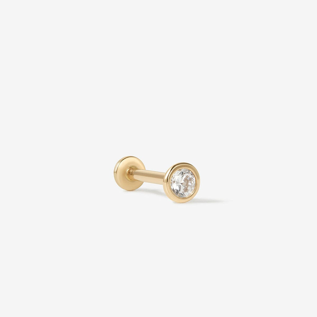 Gold Dent Diamond Piercing | Fine Piercings | Adornmonde