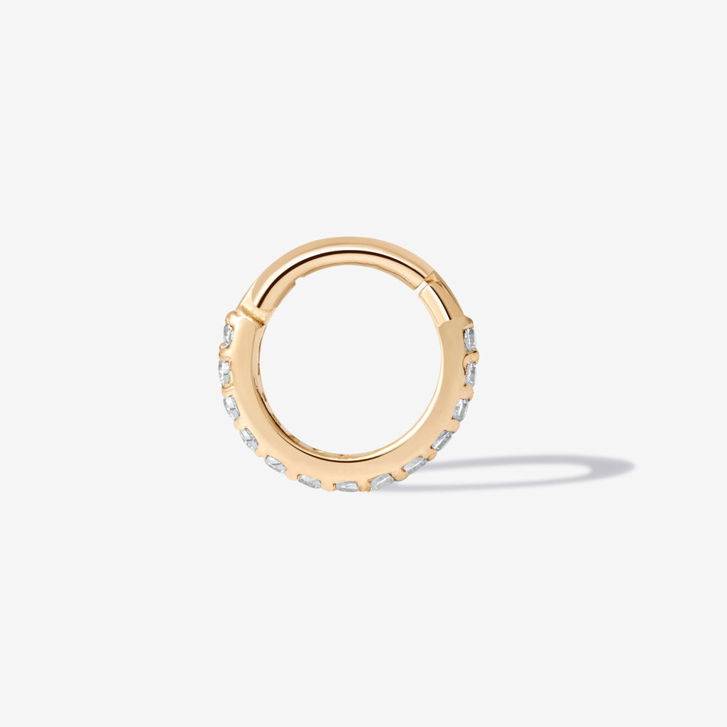 Gold Ed Mini Clicker Hoop | Fine Piercings | Adornmonde