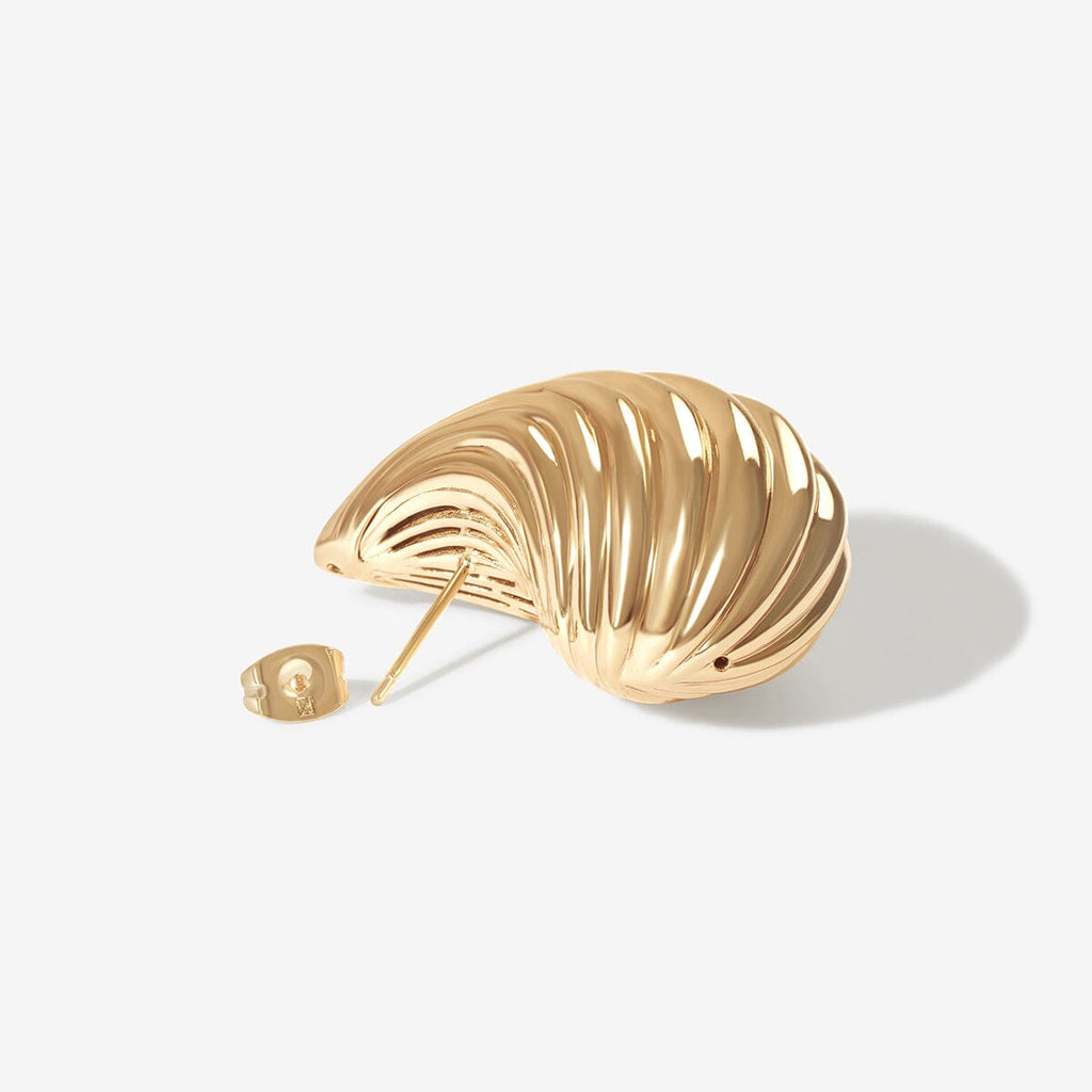 Gold Geller Shell Earrings | Adorn Luxe | Adornmonde