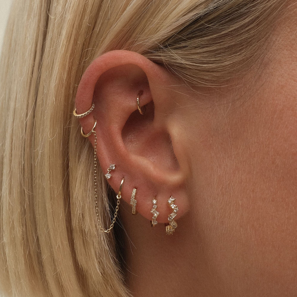 Rose Gold Bell Lab Diamond Piercing | Fine Piercings | Adornmonde