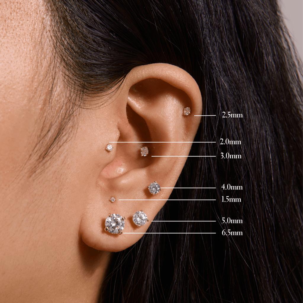 Gold Sid Lab Diamond Piercing | Fine Piercings | Adornmonde