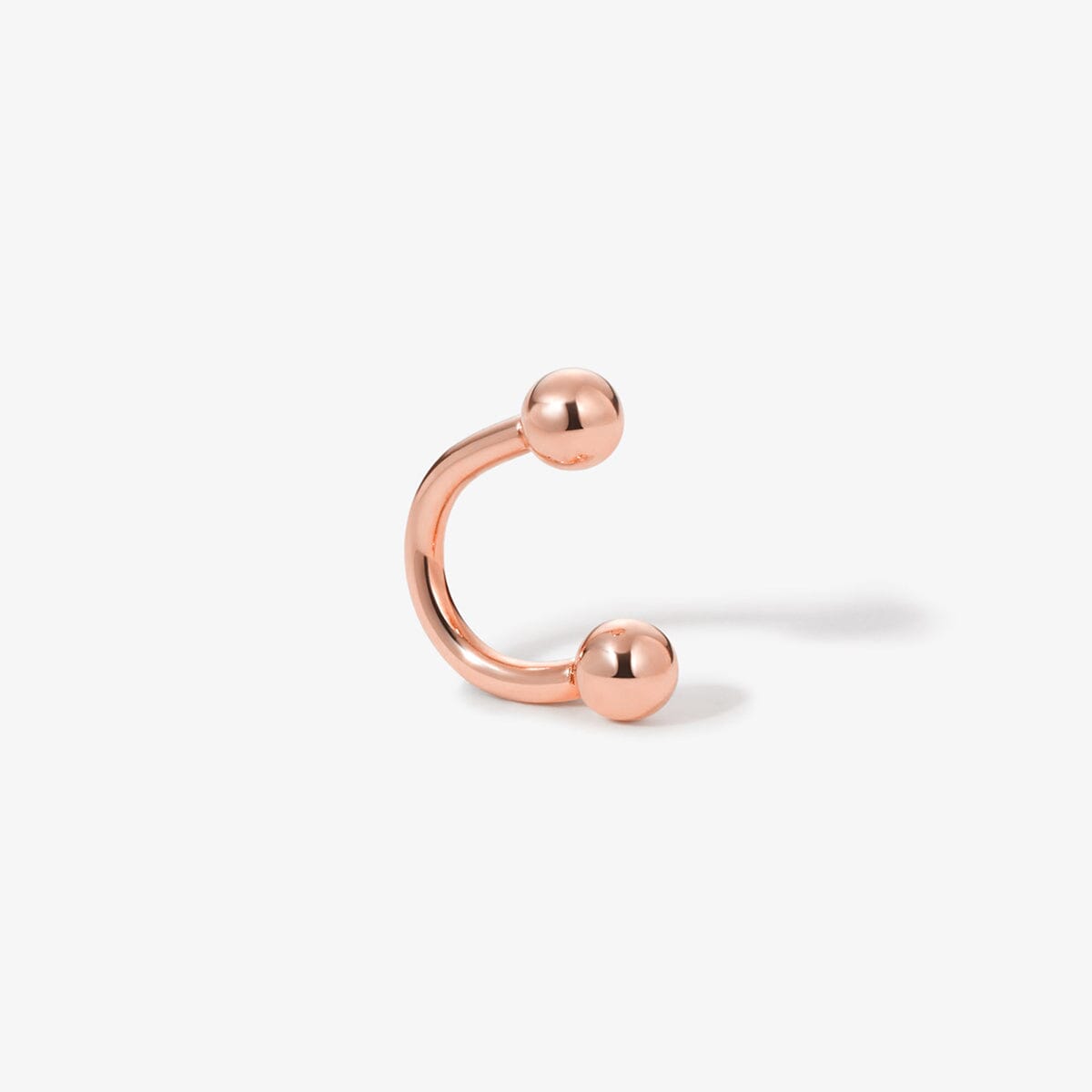 Rose Gold Richards U Hoop Piercing | Fine Piercings | Adornmonde