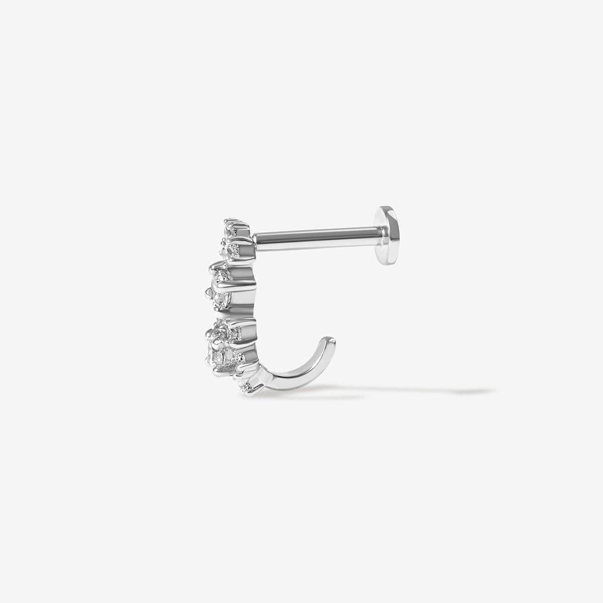 White Gold Rowley J Piercing | Fine Piercings | Adornmonde