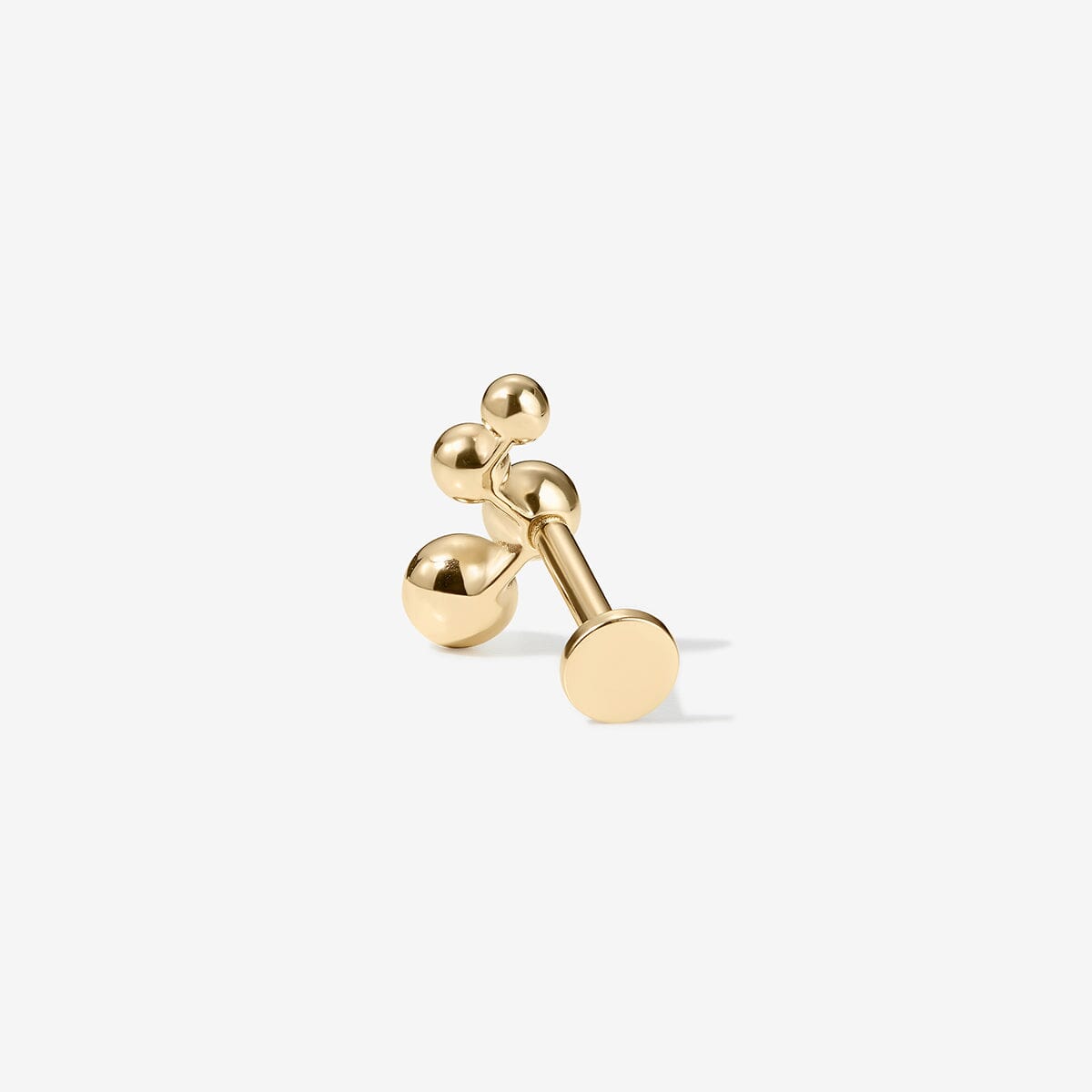 Gold Shaine Bubble Piercing | Fine Earrings | Adornmonde