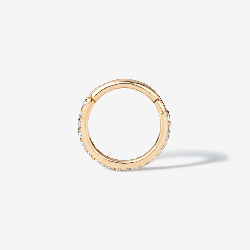 Gold Sherran Clicker Hoop | Fine Piercings | Adornmonde