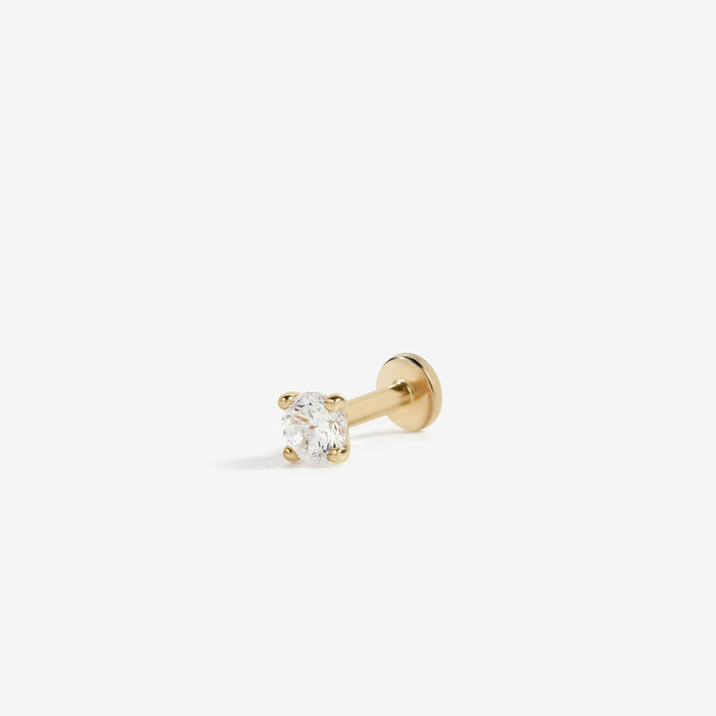 Gold Sid Lab Diamond Piercing | Fine Earrings | Adornmonde