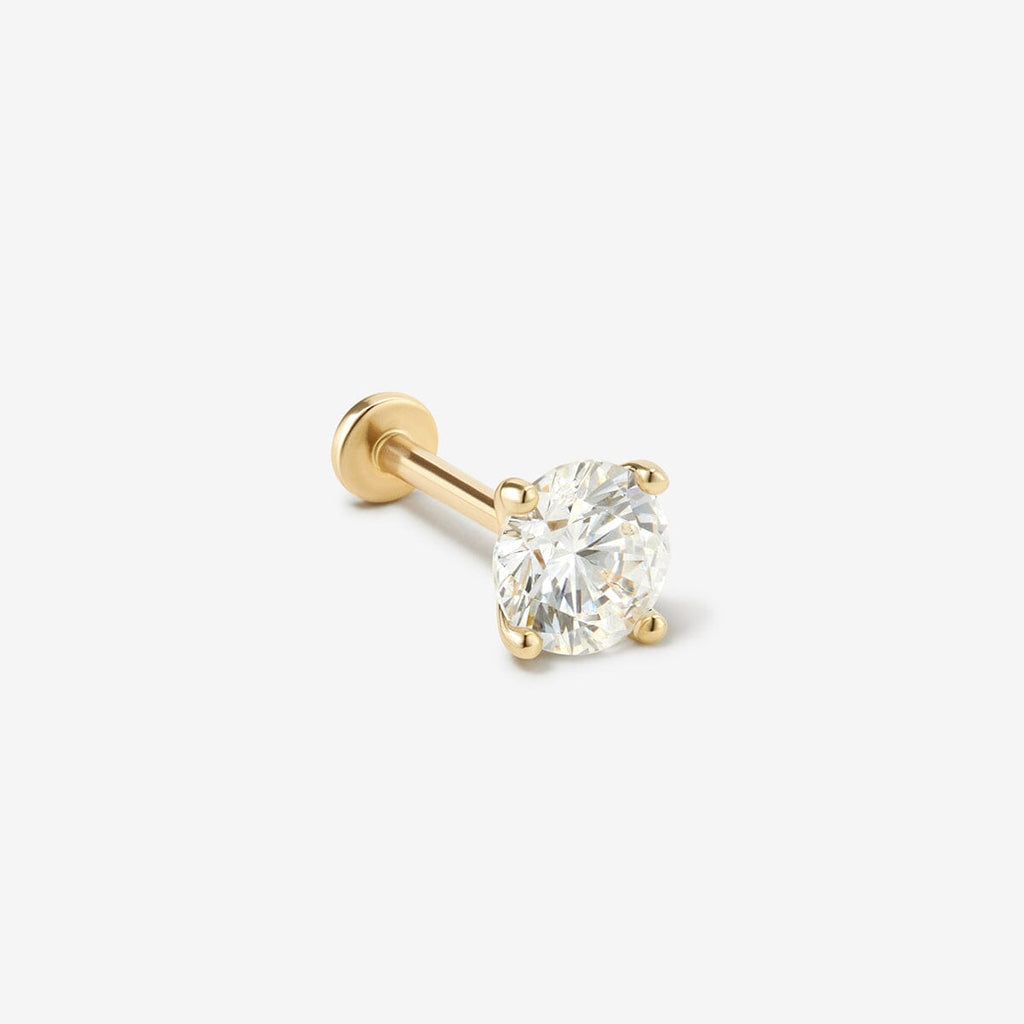 Gold Sid Lab Diamond Piercing | Fine Piercings | Adornmonde