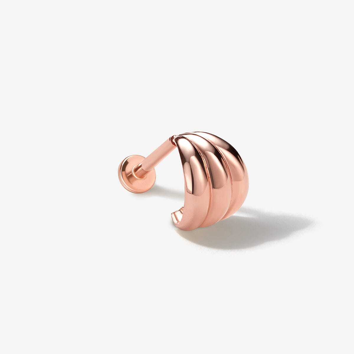 Rose Gold Sphen Fan Piercing | Fine Piercings | Adornmonde