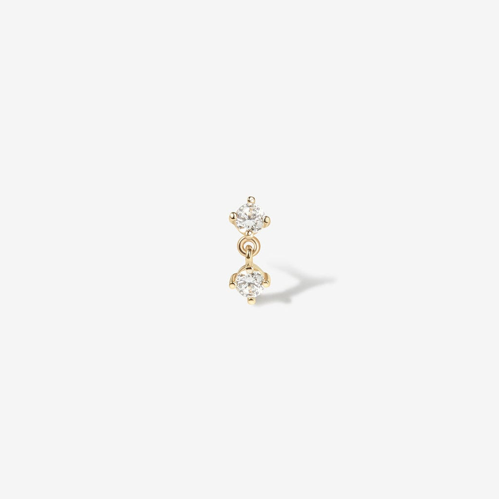 Gold Bell Lab Diamond Piercing | Fine Piercings | Adornmonde