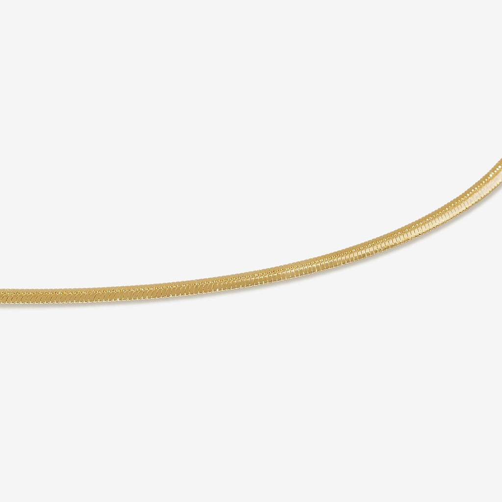 Solid 14K Gold Eli Snake Chain Necklace | Fine Jewelry | Adornmonde